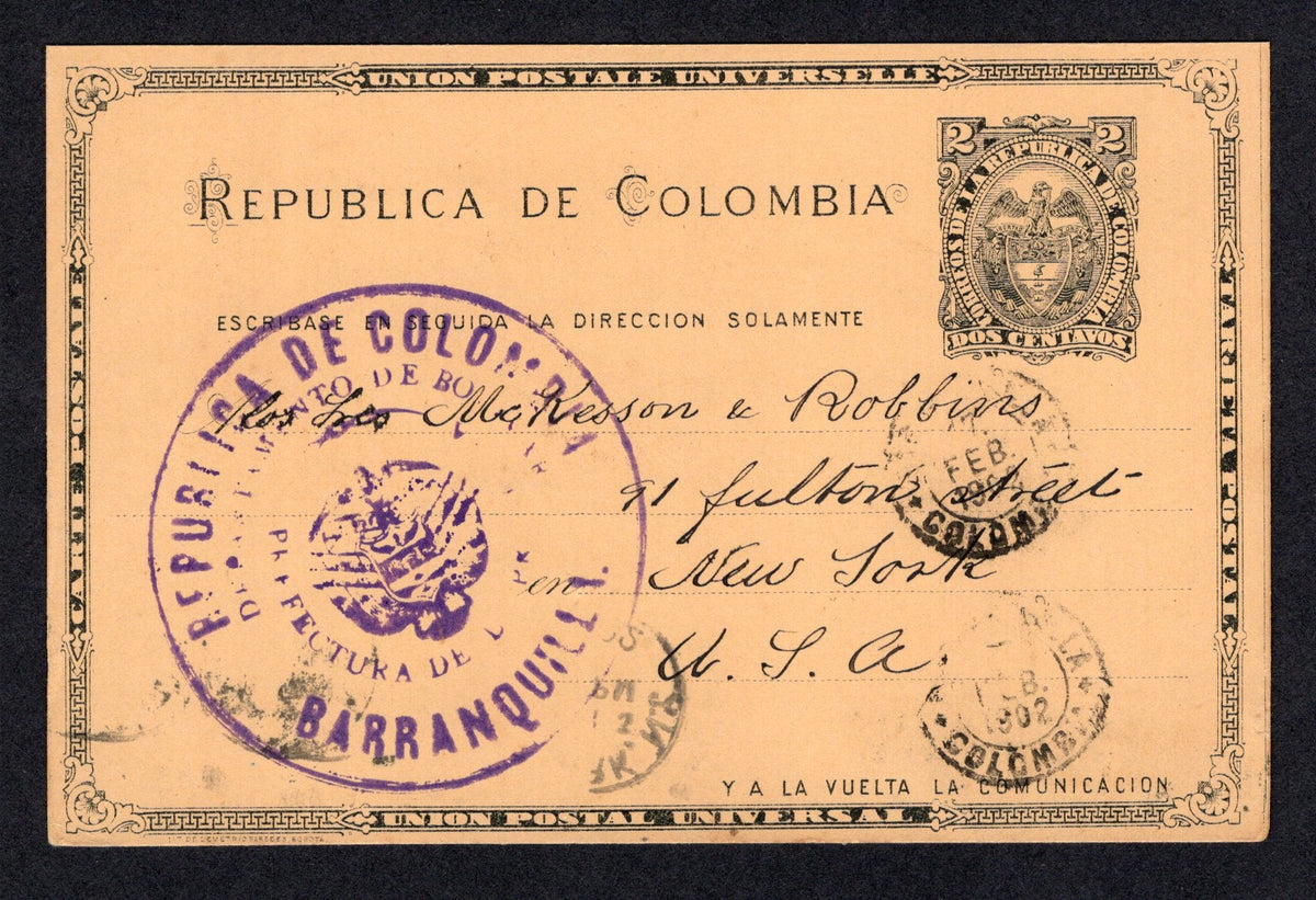 COLOMBIA stamps, covers and philately – Latin American Philatelics