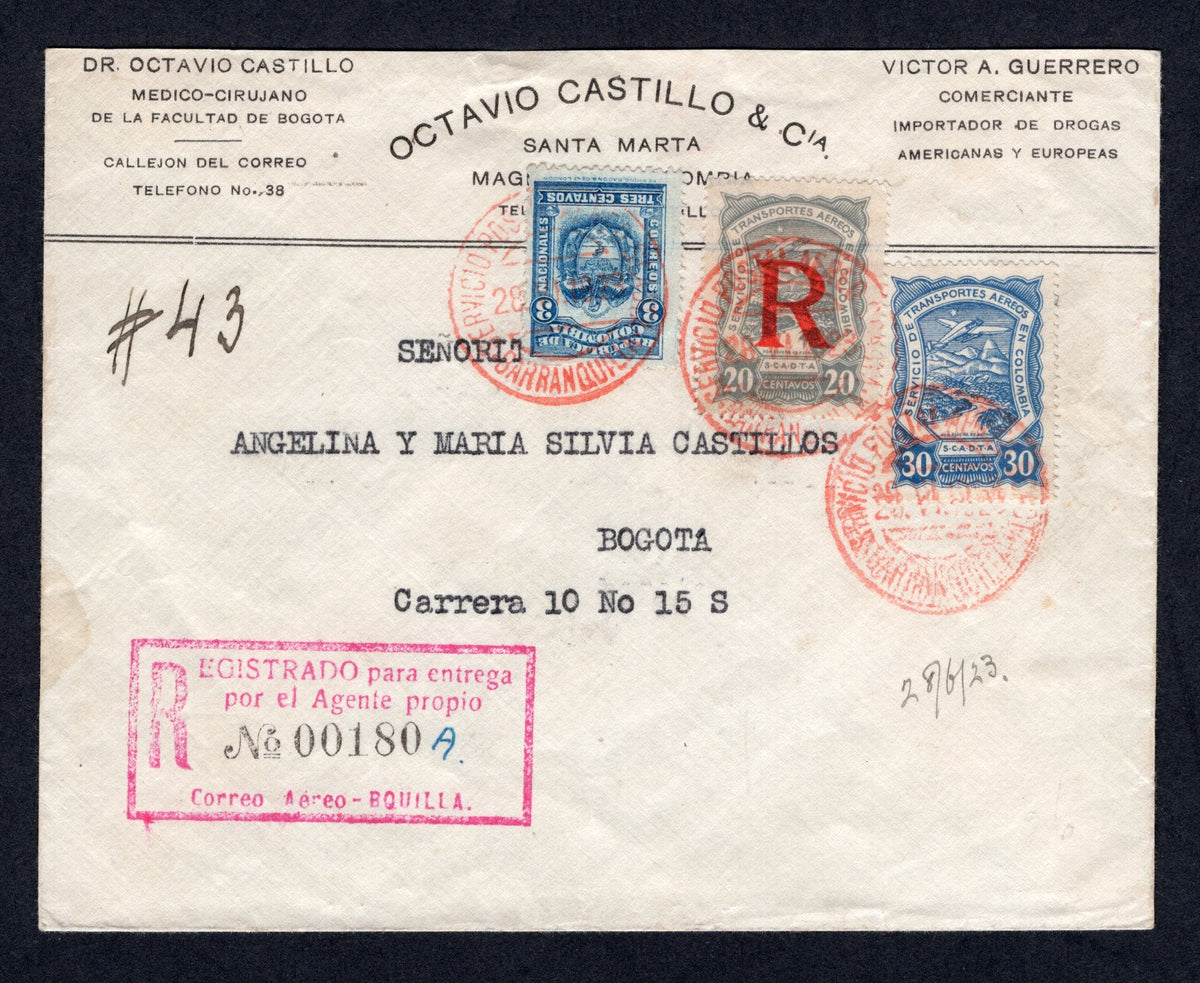 COLOMBIAN AIRMAILS - SCADTA stamps, covers and philately – Latin ...